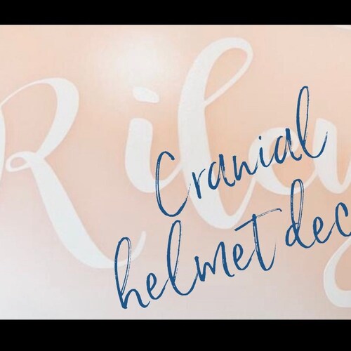Floral Cranial Helmet Decal Doc Band Wrap Doc Band Decal - Etsy