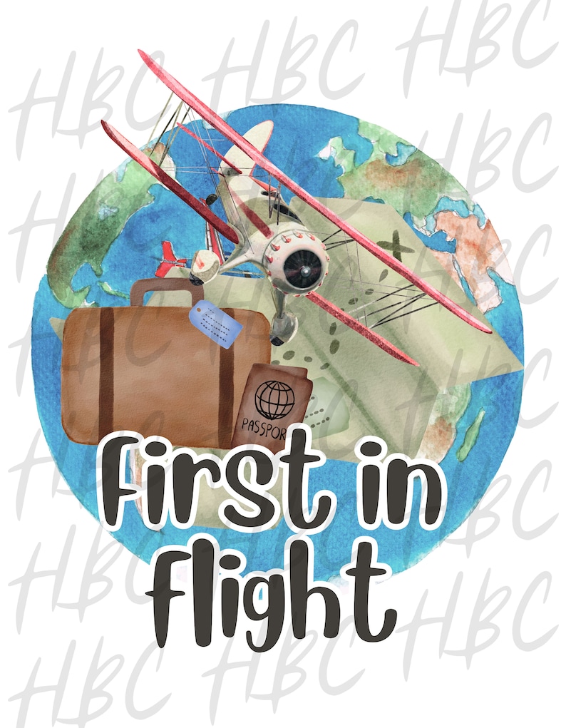 First in Flight Png/sublimation /design/digital Download/graphic Design ...