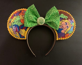 Kermit the Frog Muppets 3D Printed Mickey Mouse Ears - Etsy