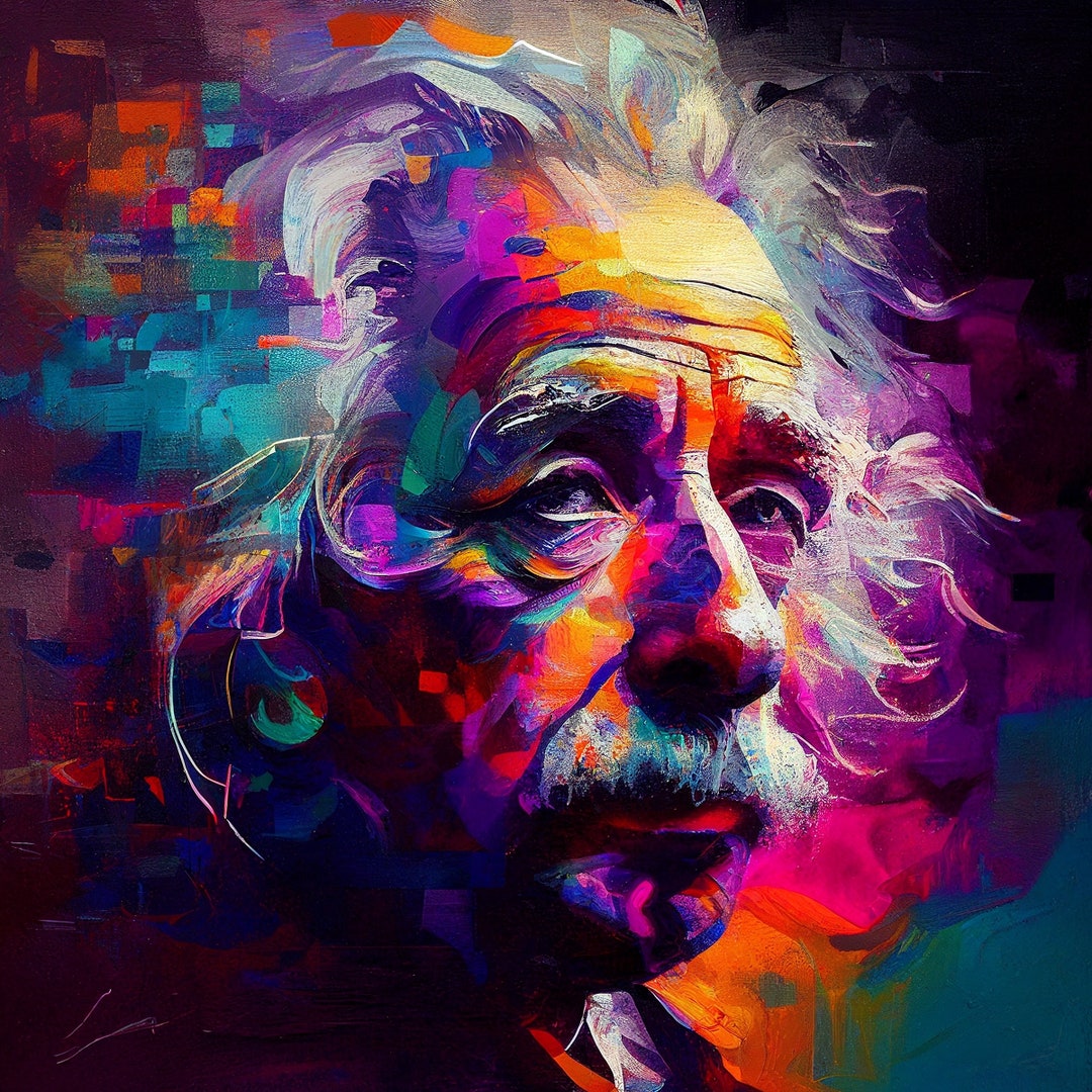 Albert Einstein Portrait Wall Poster - Etsy
