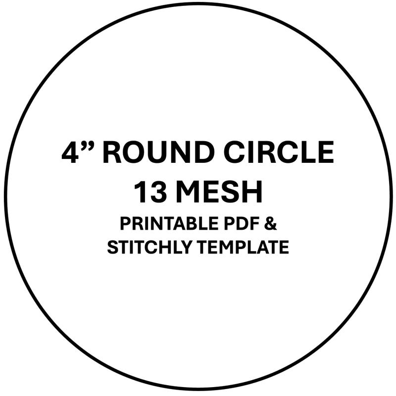 Circle Stitching Template - Etsy