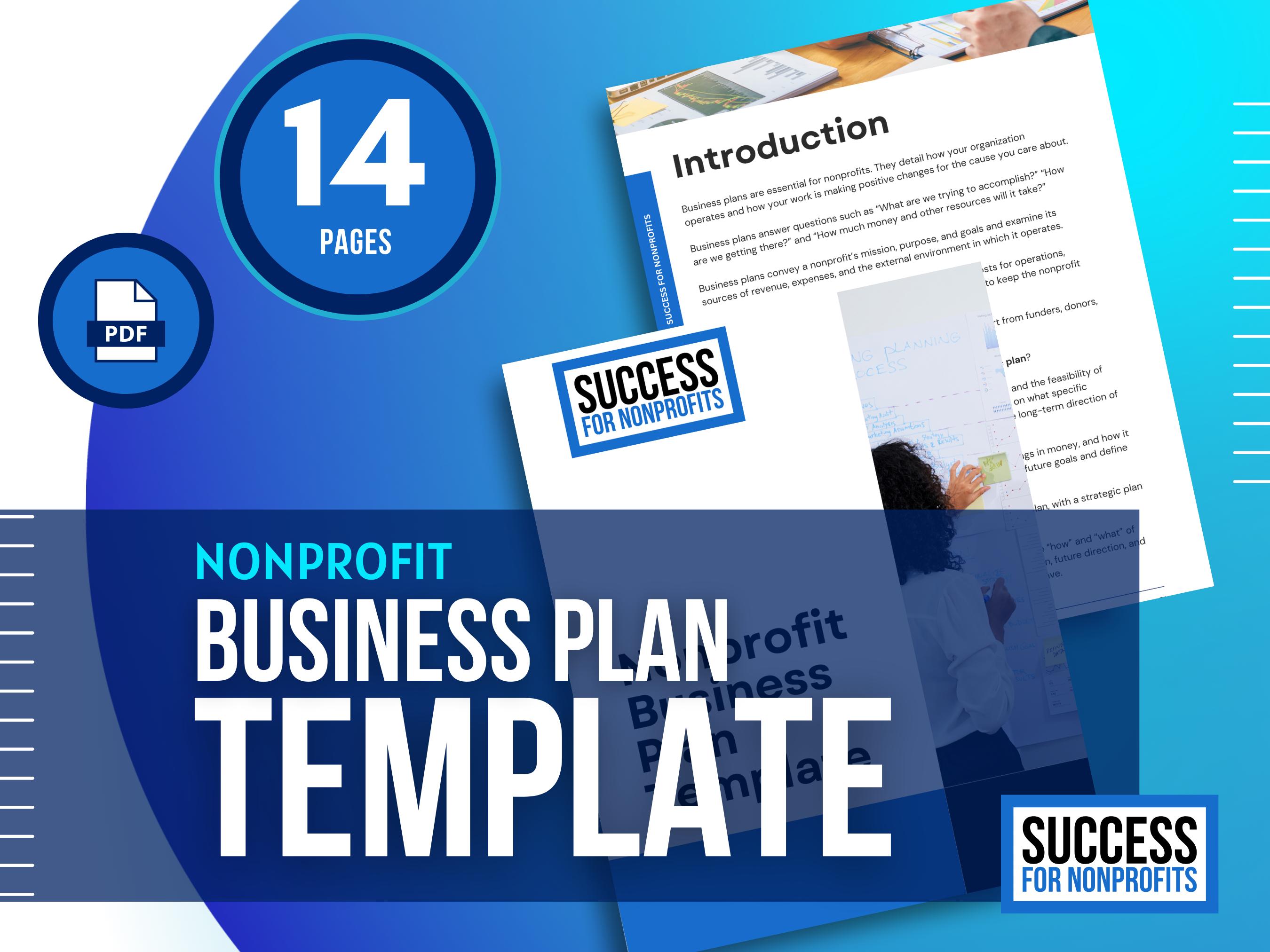Nonprofit Business Plan Template | Nonprofit Organization | Essential ...