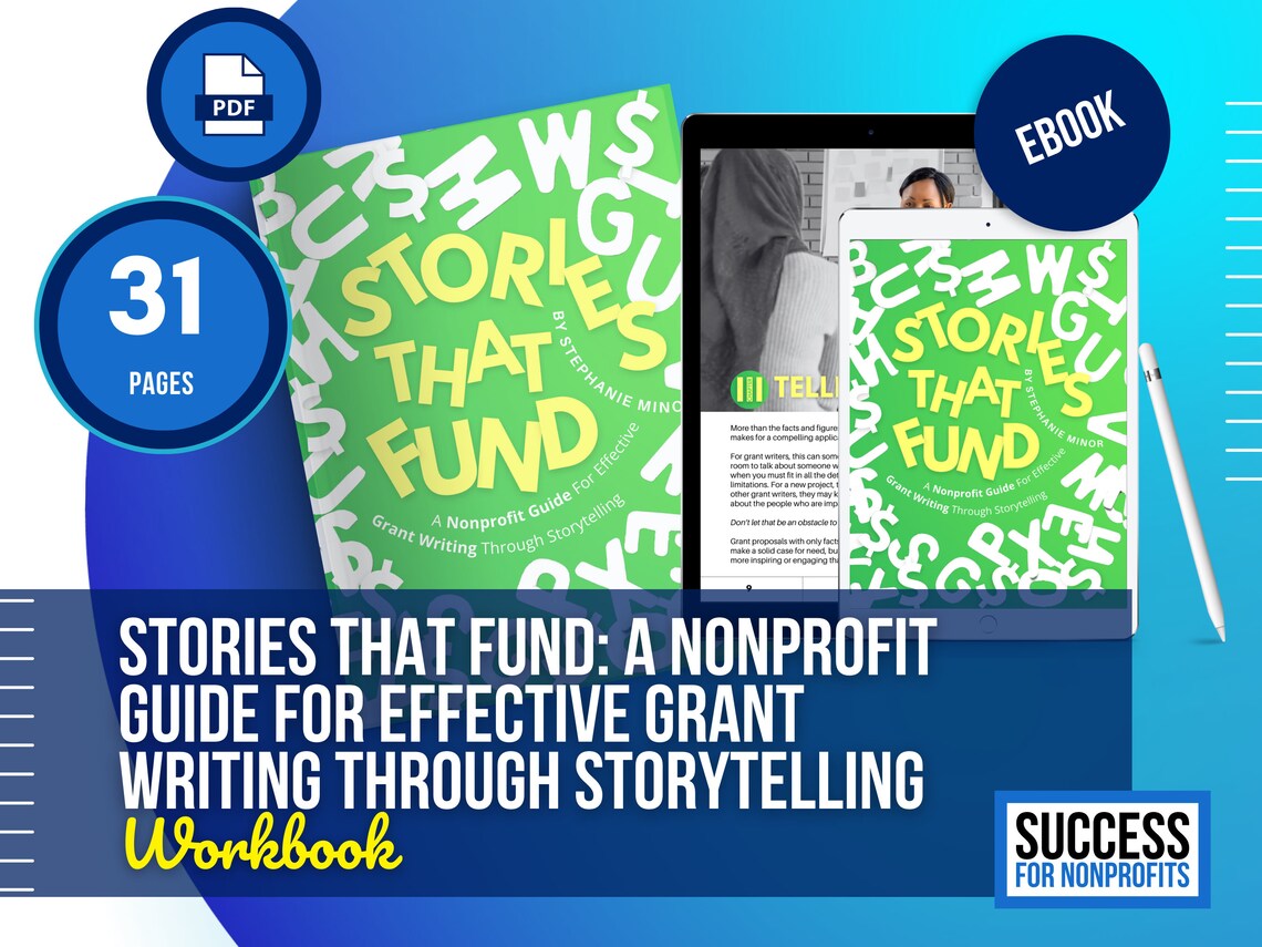 Nonprofit Grant Writing Guide: Storytelling Workbook (fillable PDF) - Etsy