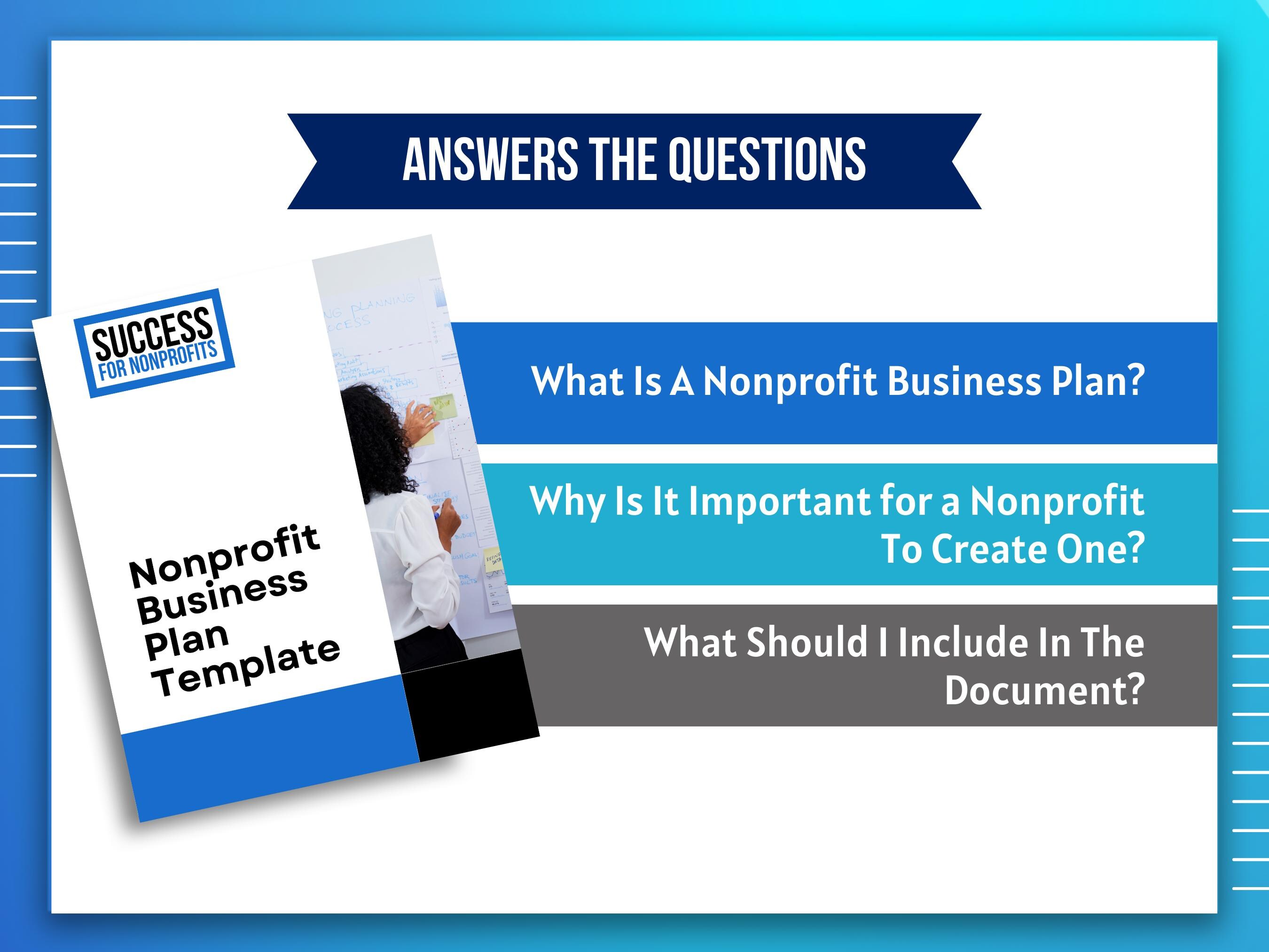 Nonprofit Business Plan Template | Nonprofit Organization | Essential ...