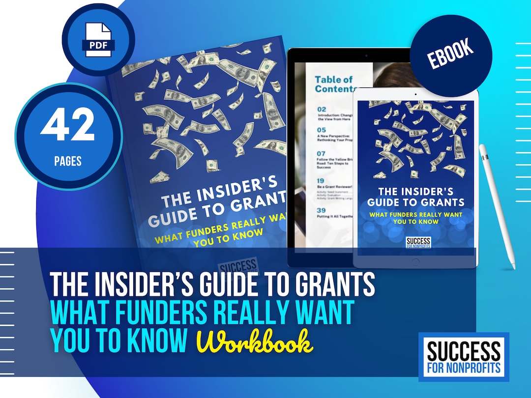 Nonprofit Grant Writing Guide: Insider Secrets, Fillable Workbook (PDF ...