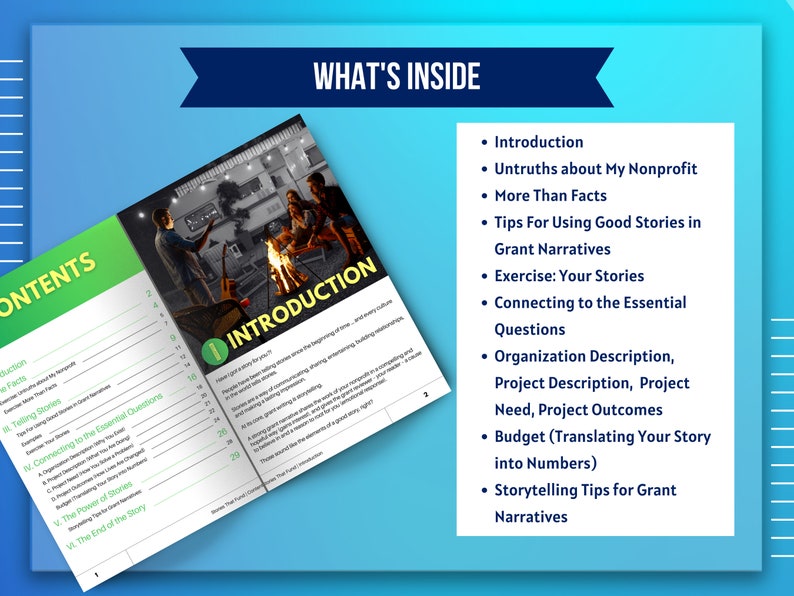 Nonprofit Grant Writing Guide: Storytelling Workbook (fillable PDF) - Etsy