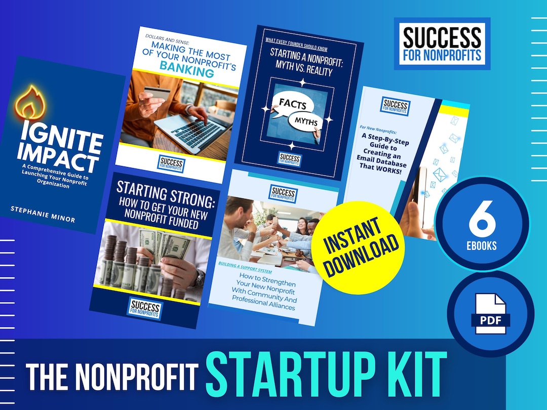 Nonprofit Startup Kit: 6 Ebooks, Step-by-step Guide (digital Download ...