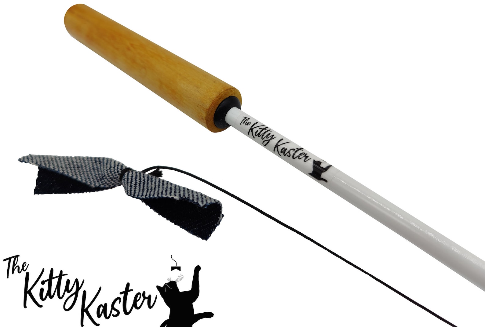 The Kitty Kaster 2-piece 39 Premium Cat Toy Wand Play - Etsy