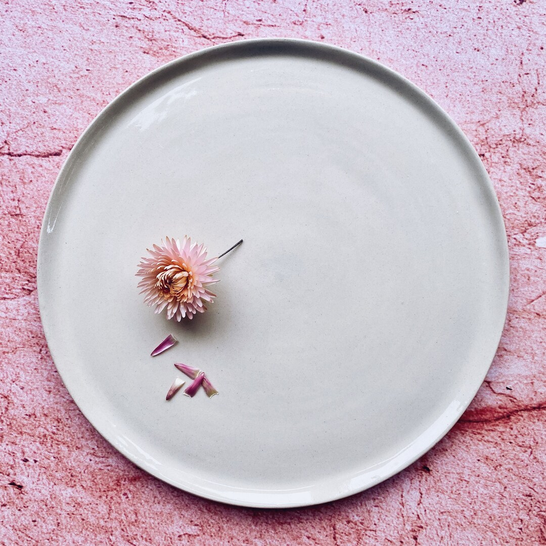 Brilliant Natural Beige Plate, Handmade Ceramic Sandstone Plate ...