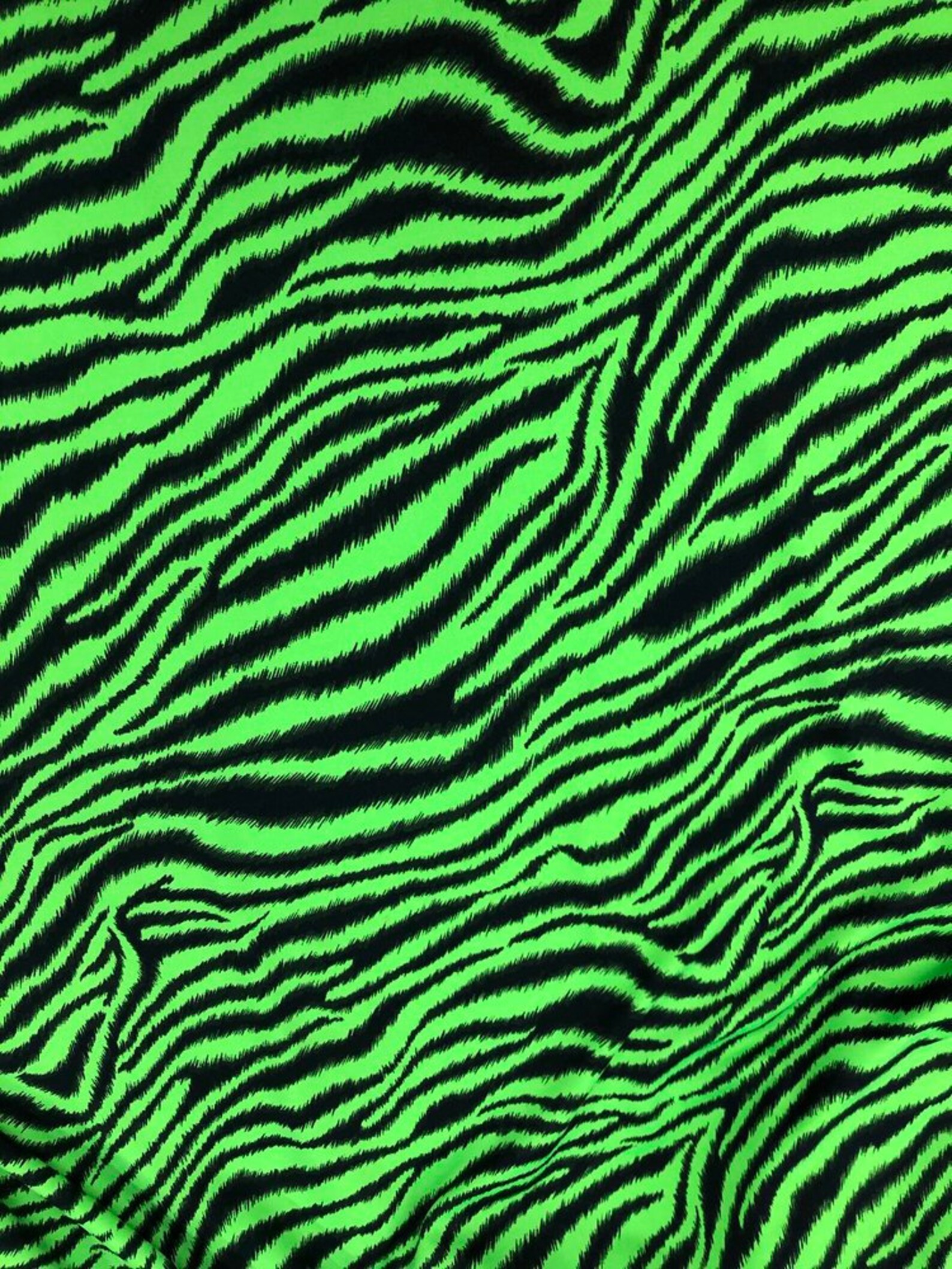 Handmade Rhinestone Face Mask- Neon Green & Black Zebra - Etsy