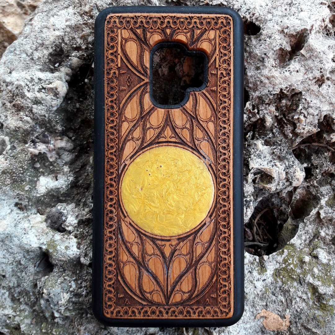 IPhone & Galaxy Custom Engraved Wood Phone Case – Personalized Symbol ...