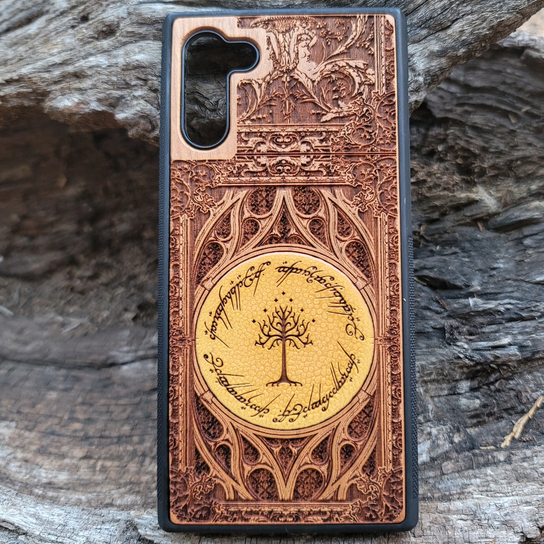 Personalized Wooden Phone Case Hand-painted Gothic Design With Laser ...
