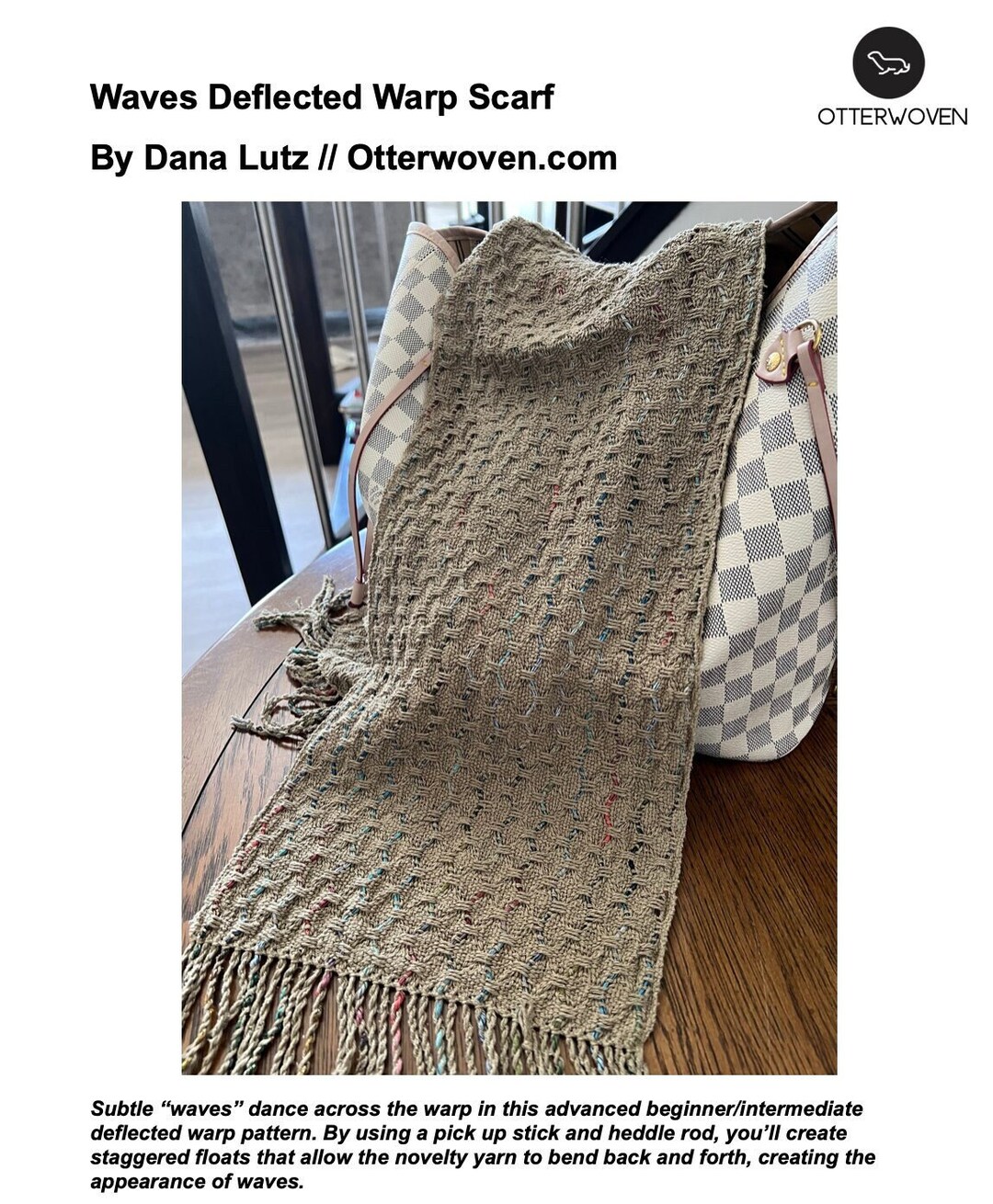 Rigid Heddle Loom Pattern PDF Download, Rigid Heddle Pattern, Deflected ...