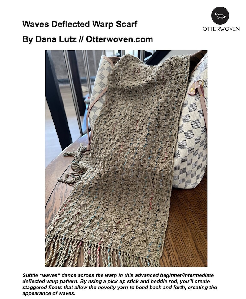 Rigid Heddle Loom Pattern PDF Download, Rigid Heddle Pattern, Deflected ...