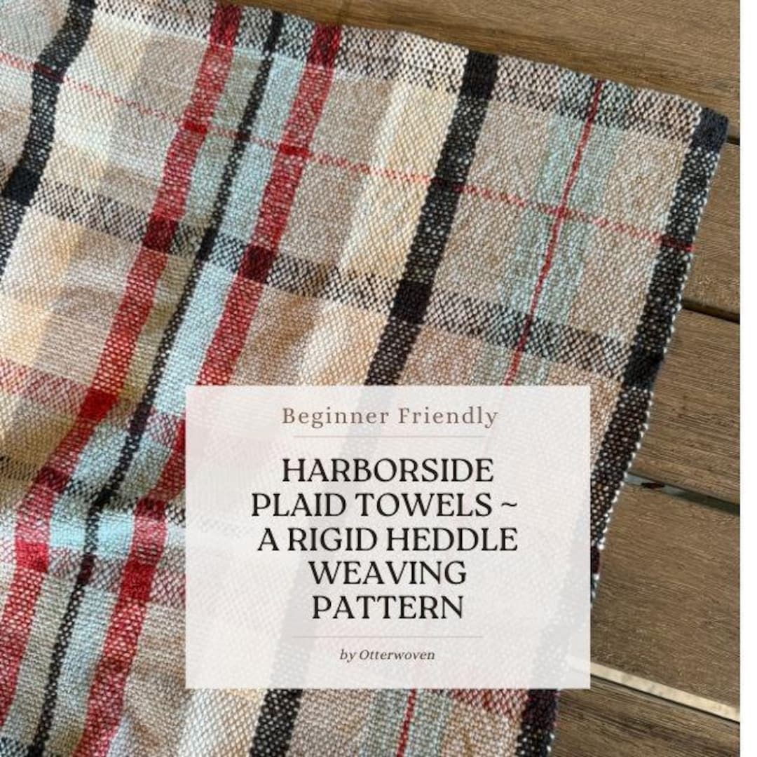 Rigid Heddle Loom Weaving Pattern: Harborside Plaid Towel PDF (beginner ...