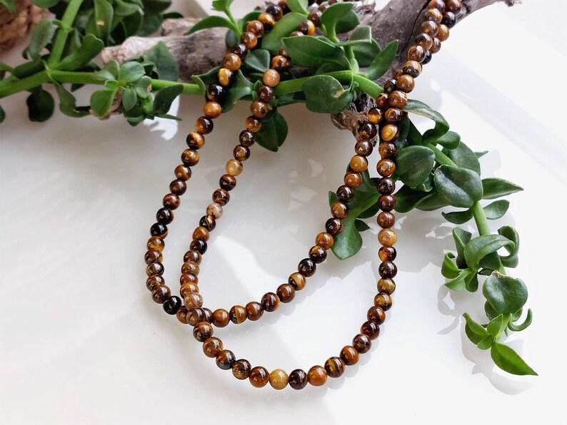 Tiger Eye 6mm, Tiger Eye Stone, Casual Choker, Tiger Eye Necklace ...