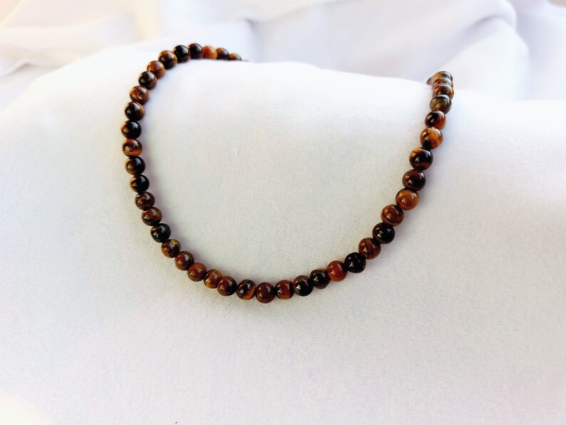 Tiger Eye 6mm, Tiger Eye Stone, Casual Choker, Tiger Eye Necklace ...