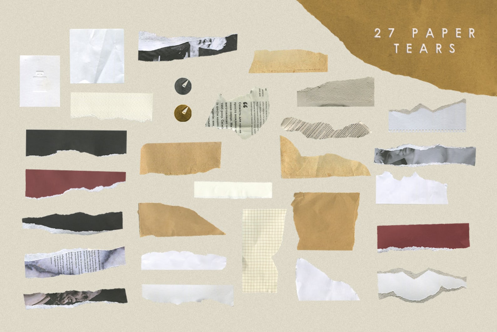 Torn Edges, Deckled Rough Paper Tears, Collage PNG Clipart, Old ...