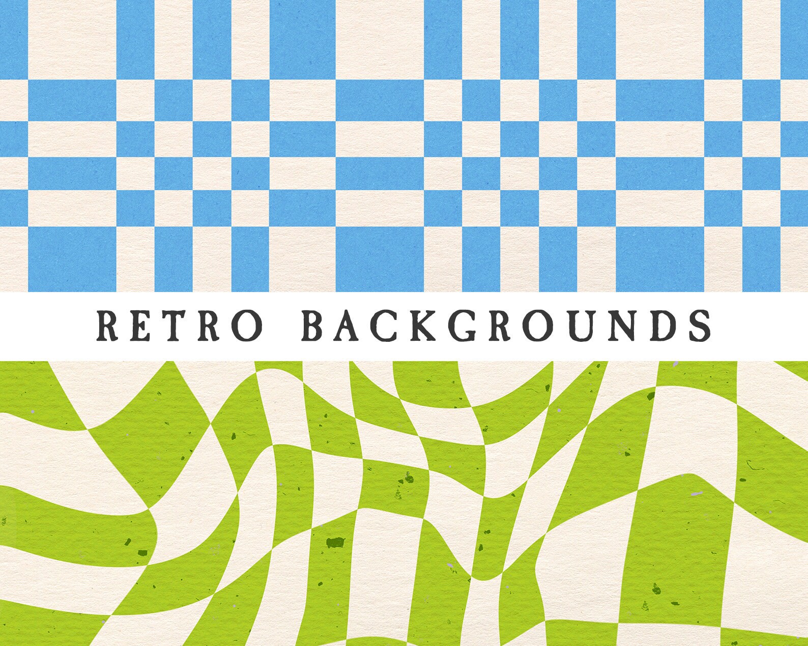 Checkered Hippie Retro Paper, Groovy Checker Patterns, Retro 70s 90s ...