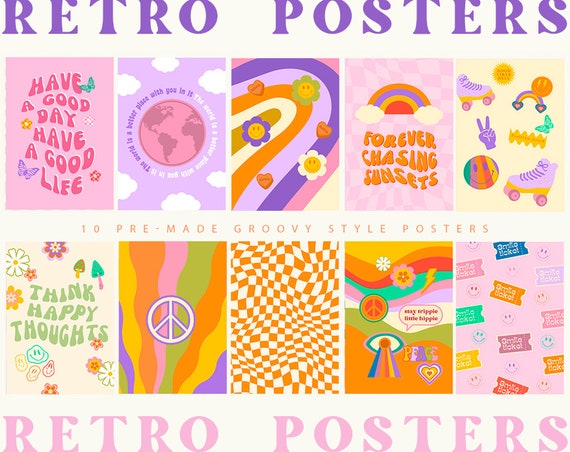 Retro Groovy 70s Print Groovy Poster Retro Print Vintage - Etsy