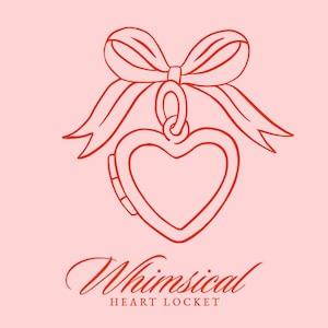 Hand Drawn Heart Locket Illustration Bundle Clip Art SVG PNG ...