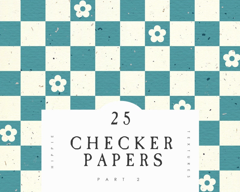 Retro Checkered 70s 90s Chess Papers Hippie Retro Checker - Etsy