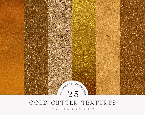 Gold Foil Luxury Glitter Texture Solid Gold Metallic Ombre - Etsy