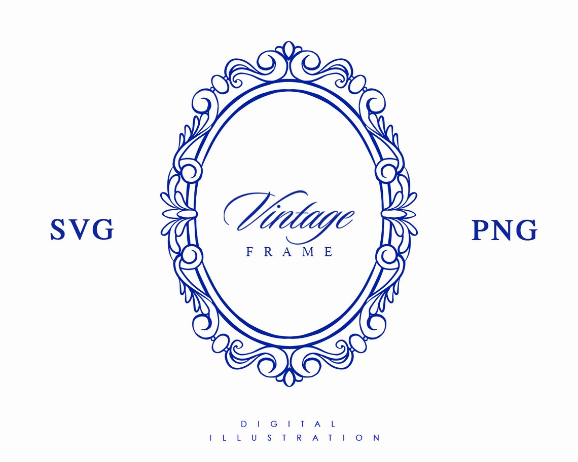 Baroque Victorian Vintage Frame SVG Victorian Old Frame - Etsy