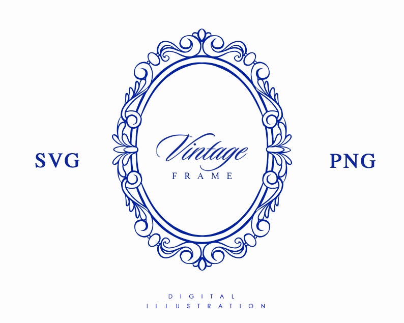 Baroque Victorian Vintage Frame SVG Victorian Old Frame - Etsy
