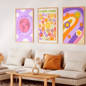 Retro Groovy 70s Print Groovy Poster, Retro Print, Vintage Wall Art ...