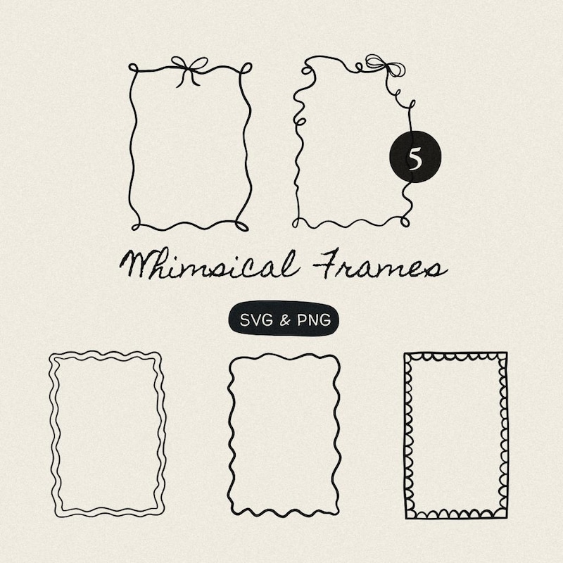 Squiggle Border - Etsy