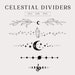 Celestial Divider SVG, Magical Text Divider Cricut, Celestial Wedding ...