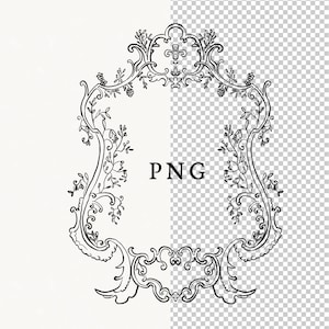 Baroque Vintage SVG Wedding Frames - Renaissance - Wedding Crest Frame ...
