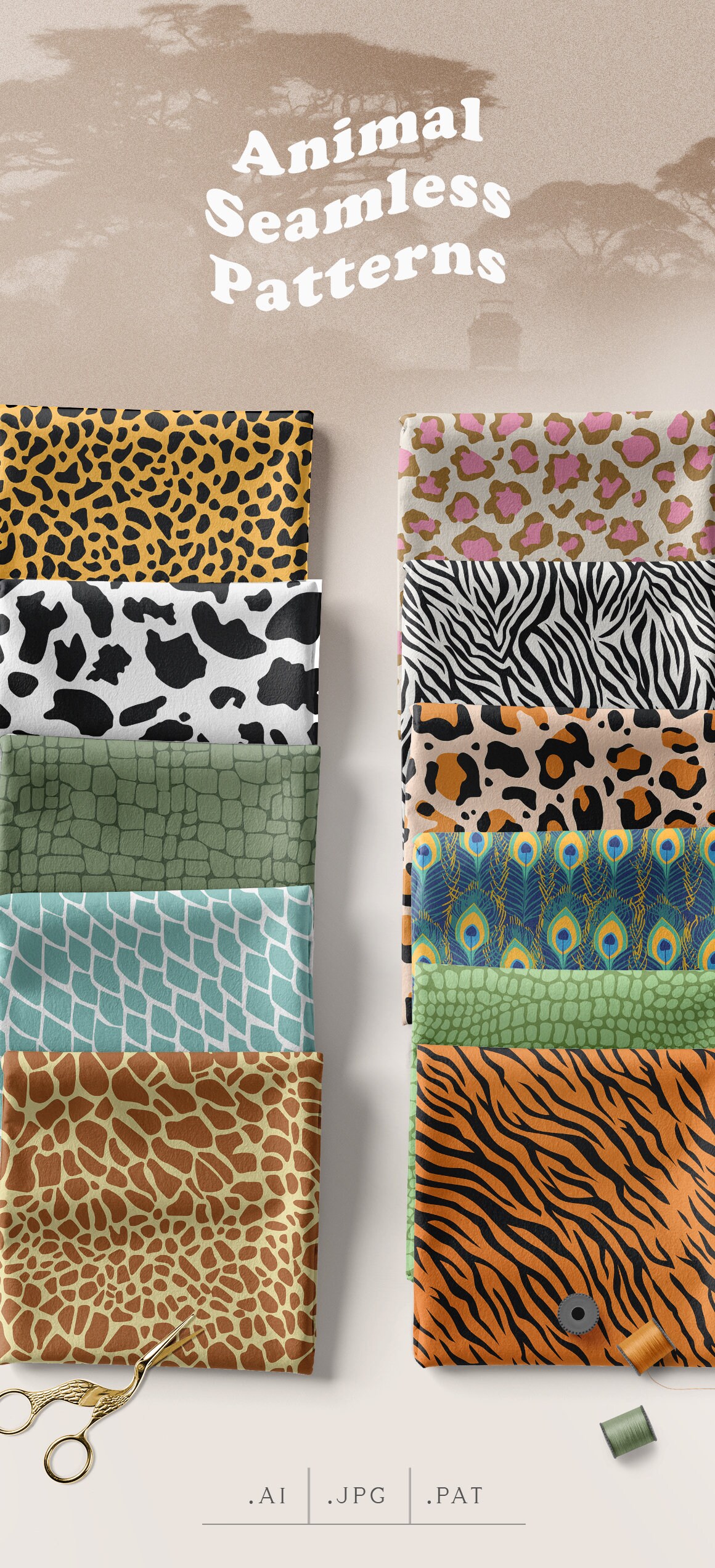 Animal Skin Pattern Cheetah Leopard Tiger Zebra Snake - Etsy