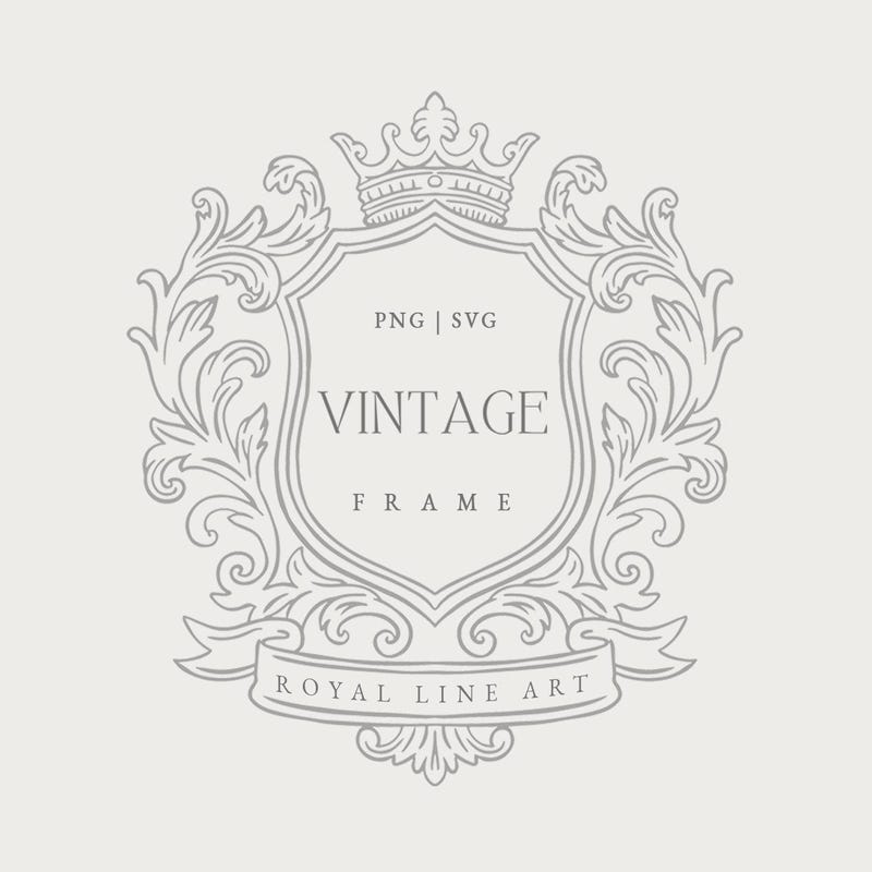 Luxury Crest Svg - Etsy