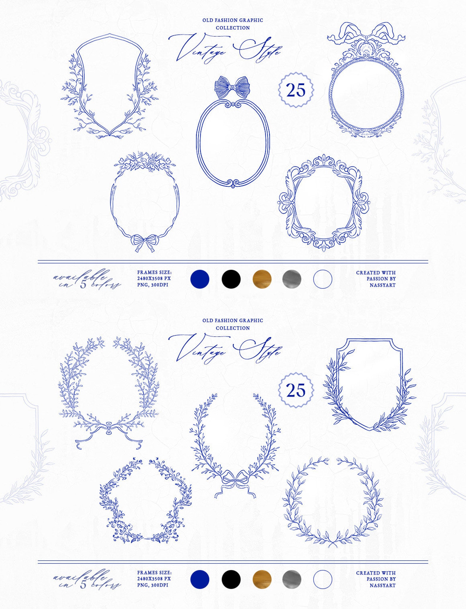 Wedding Frame Floral Crest Clipart Vintage Logo Monogram Victorian ...