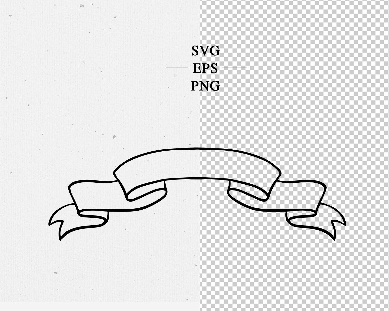 Vintage Banner Ribbons Wedding Blank Banner Vector Clip Art - Etsy