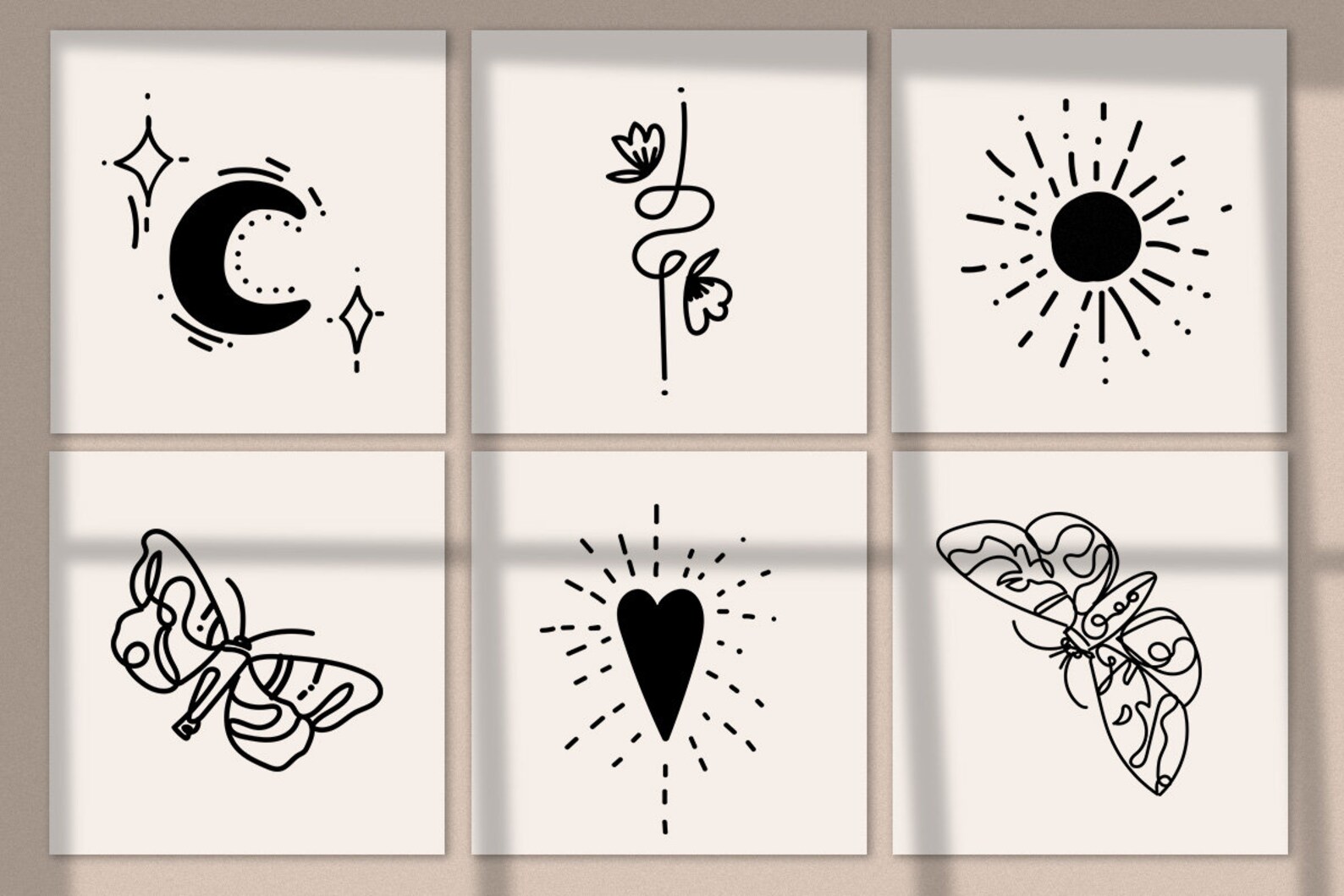 Face One Line Art SVG Flower Line Art Single Logo Botanical - Etsy