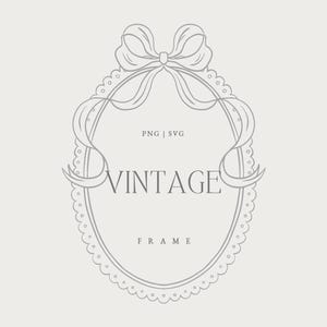 5 Vintage Baroque Frames SVG - Wedding Monogram Frame - Chinoiserie ...