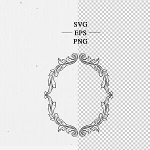 Baroque Vintage Frame SVG, Victorian Old Frame, Wedding Frame - Etsy