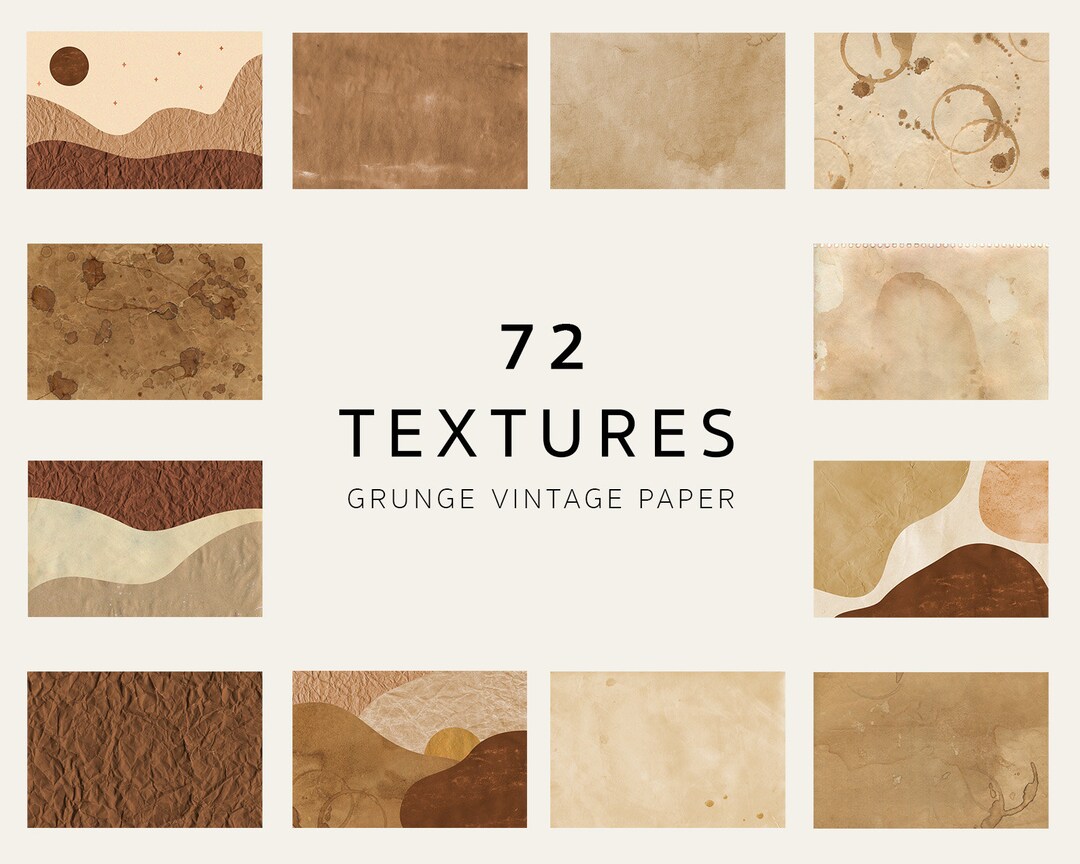 Old Vintage Grunge Digital Paper, Espresso Coffee Brush Strokes ...
