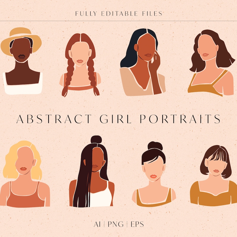 Abstract Faces Svg - Etsy