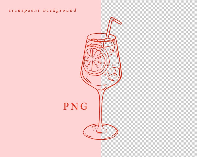 Aperol Spritz SVG - Aperol Spritz Drink Clipart - Aperol Spritz ...