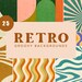 Retro Groovy Wave Paper Pattern, Hippie Texture, Abstract Retro 70s 90s ...