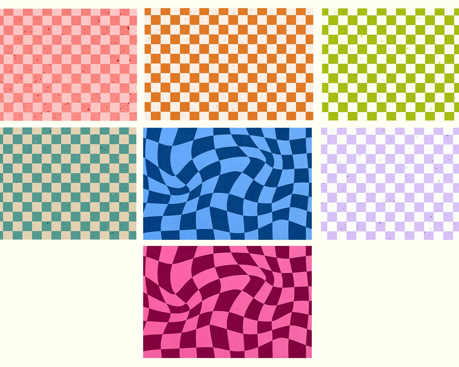 Retro Checkered 70s 90s Chess Papers Hippie Retro Checker - Etsy