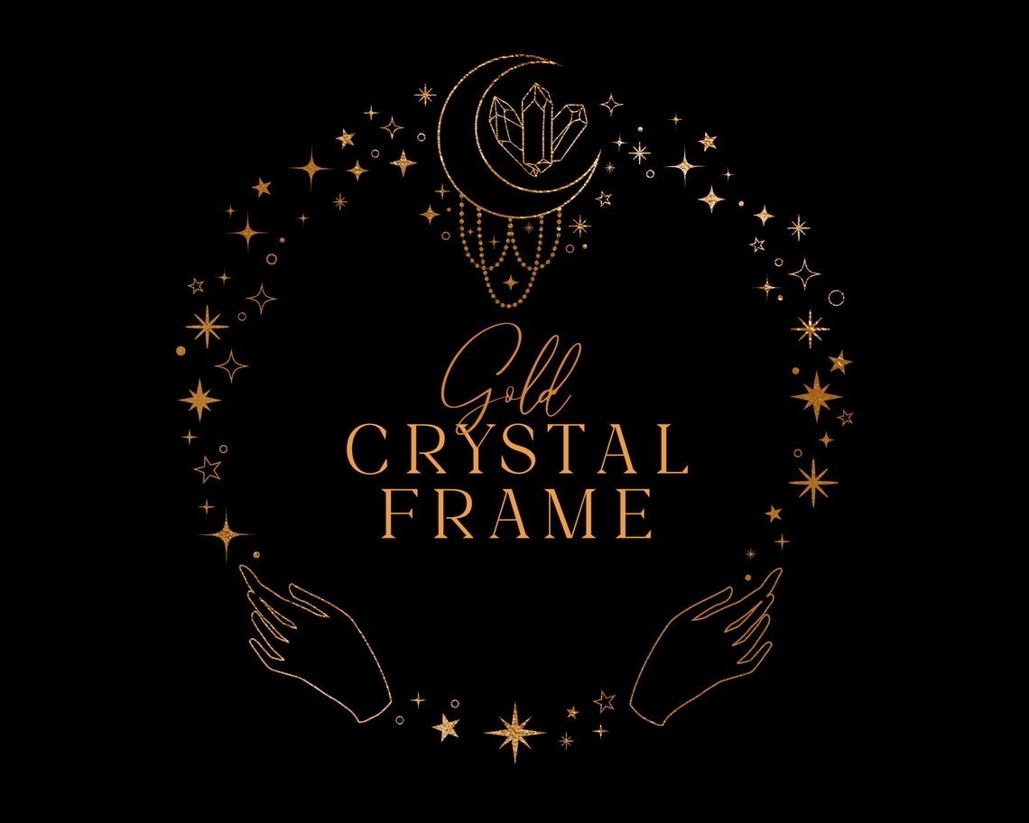 Celestial Star Lunar Frame SVG Sparkle Stars Frame Moon - Etsy