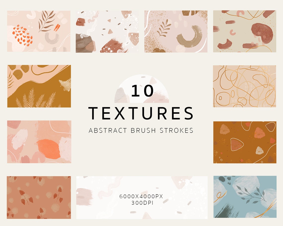 Smudge Kit Digital Paper Texture Watercolor Cream Brush Stroke - Etsy