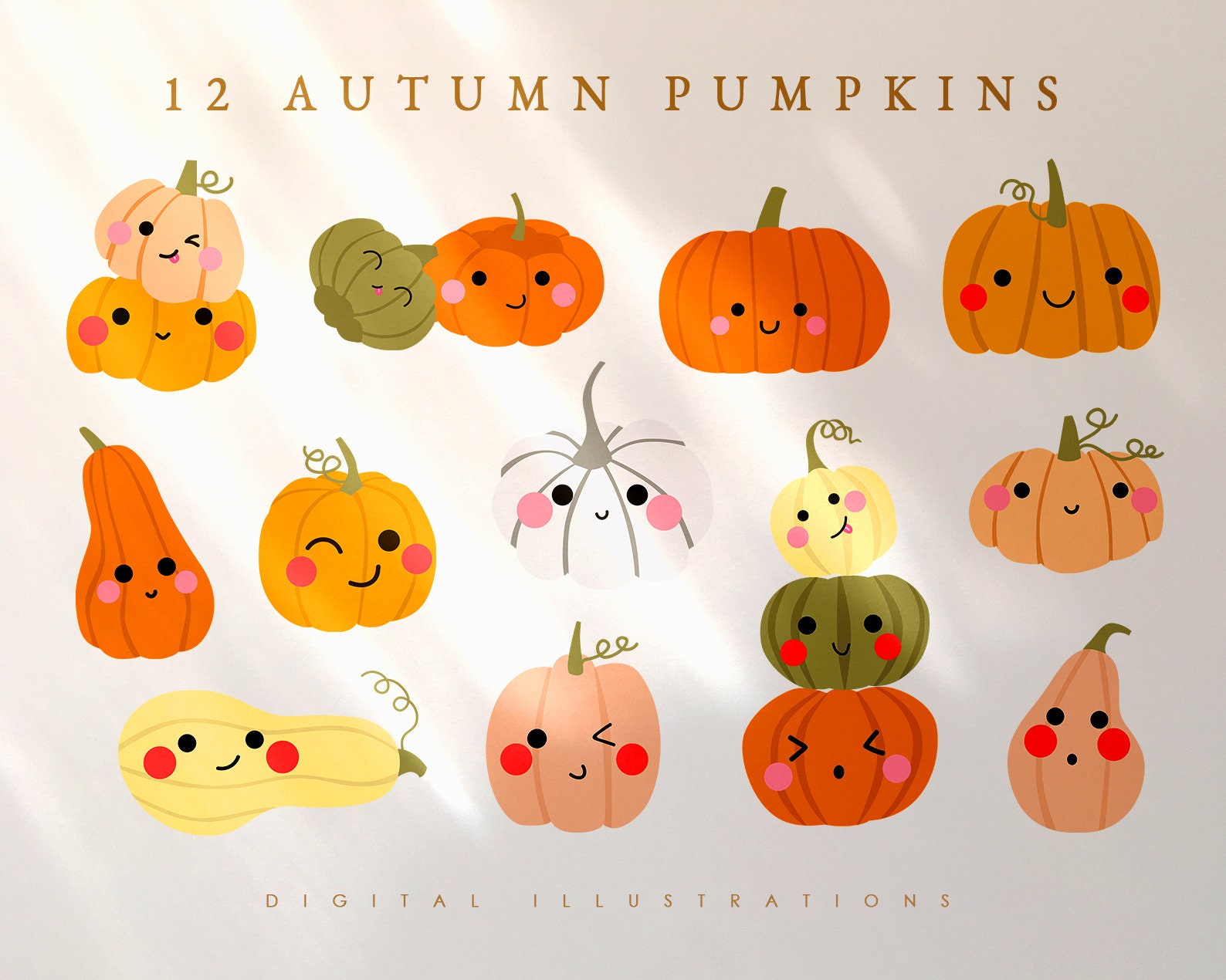 Fall Pumpkin Autumn SVG Cliparthello Fall Svg Cute Pumpkin - Etsy
