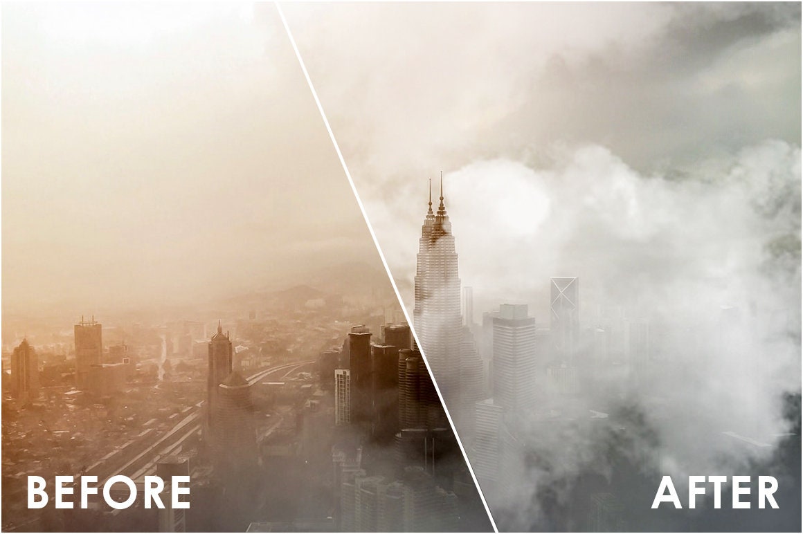 Realistic Cloudy Photo Overlays Photoshop Overlays Cloudy | Etsy