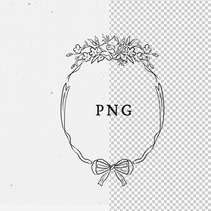 Gold Ornate Vintage Antique Floral Frame Line Art Victorian Wedding PNG ...